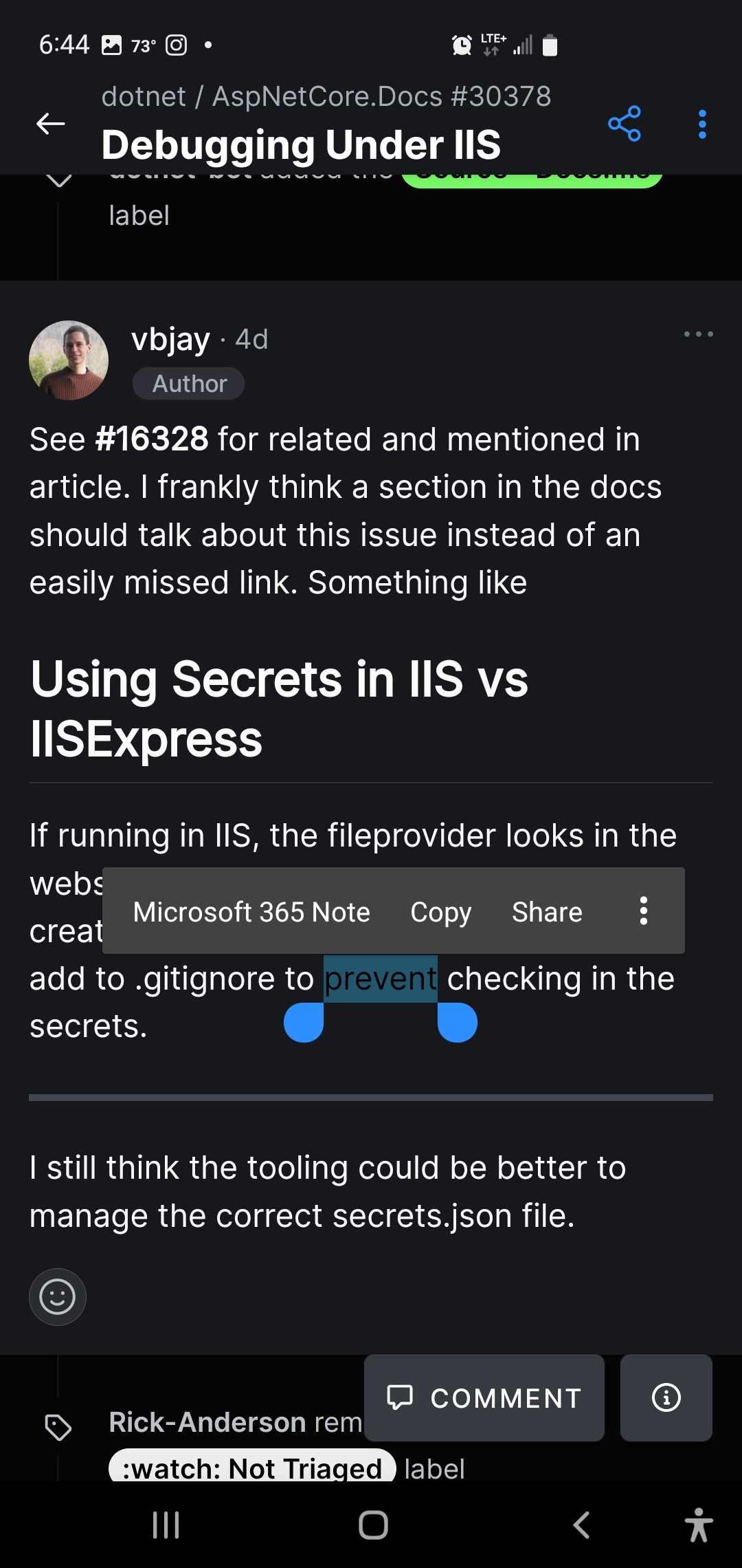 Debugging Under IIS · Issue #30378 · dotnet/AspNetCore.Docs · GitHub