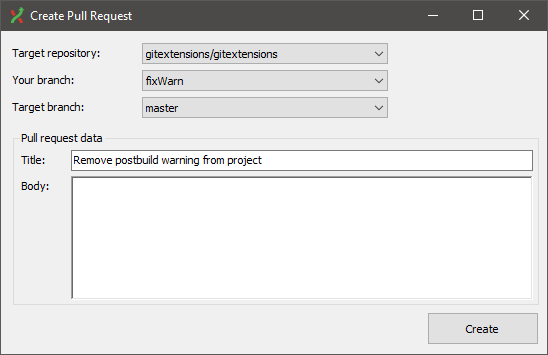 Pull Text From Github Repo When Creating A Pull Request In Application · Issue 5223