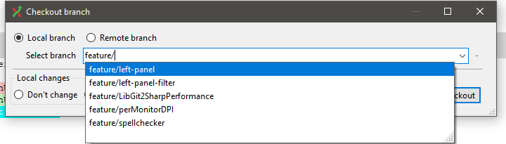 Cannot type the branch name in Checkout branch · Issue #5415 · gitextensions/gitextensions · GitHub