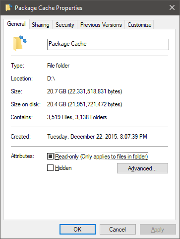 Uninstalling remove "Package Cache" JUNCTION directory. · Issue #5837 ...