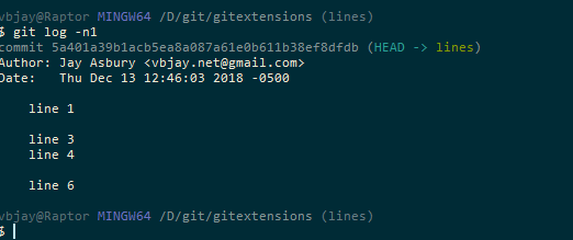 Commit message line endings modified by commit dialog · Issue #5908 · gitextensions ...
