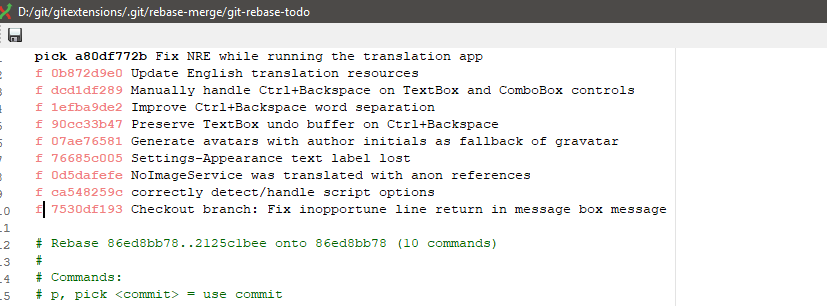 Feature request: "combine to one commit" · Issue #3376 · gitextensions/gitextensions · GitHub