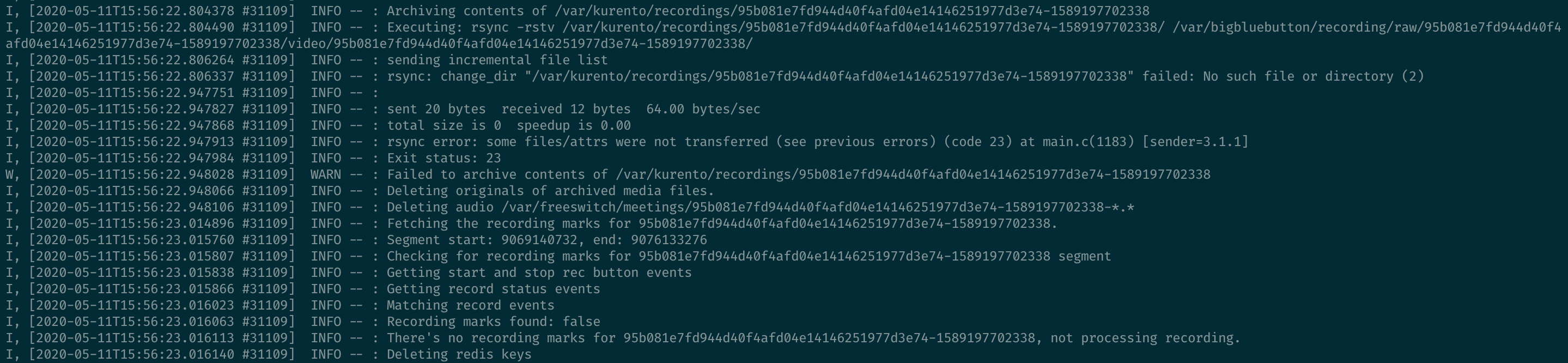 Recoding not being published · Issue #9589 · bigbluebutton/bigbluebutton · GitHub