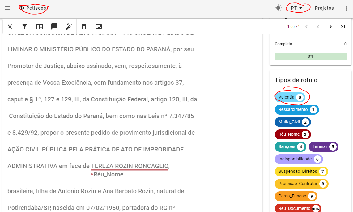 Automatic language interface changes label and project name · Issue #2002 · doccano/doccano · GitHub