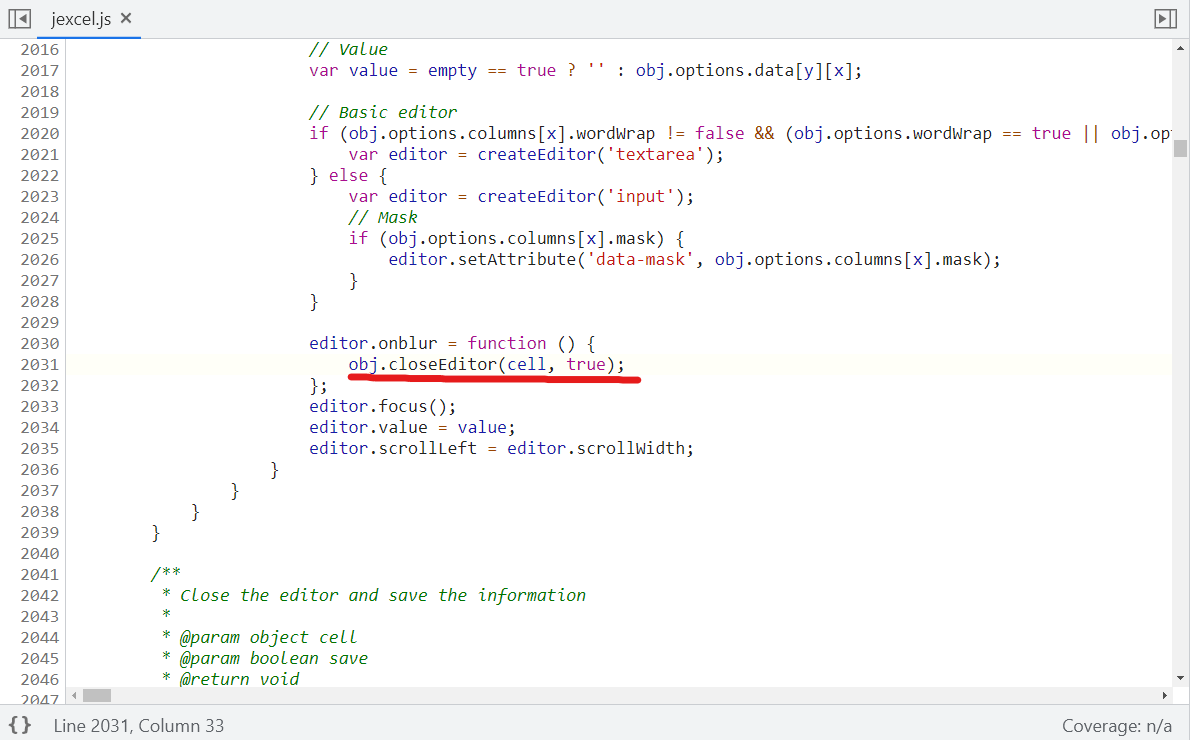 Updating Data From Numeric Fields · Issue 1427 · Jspreadsheetce · Github
