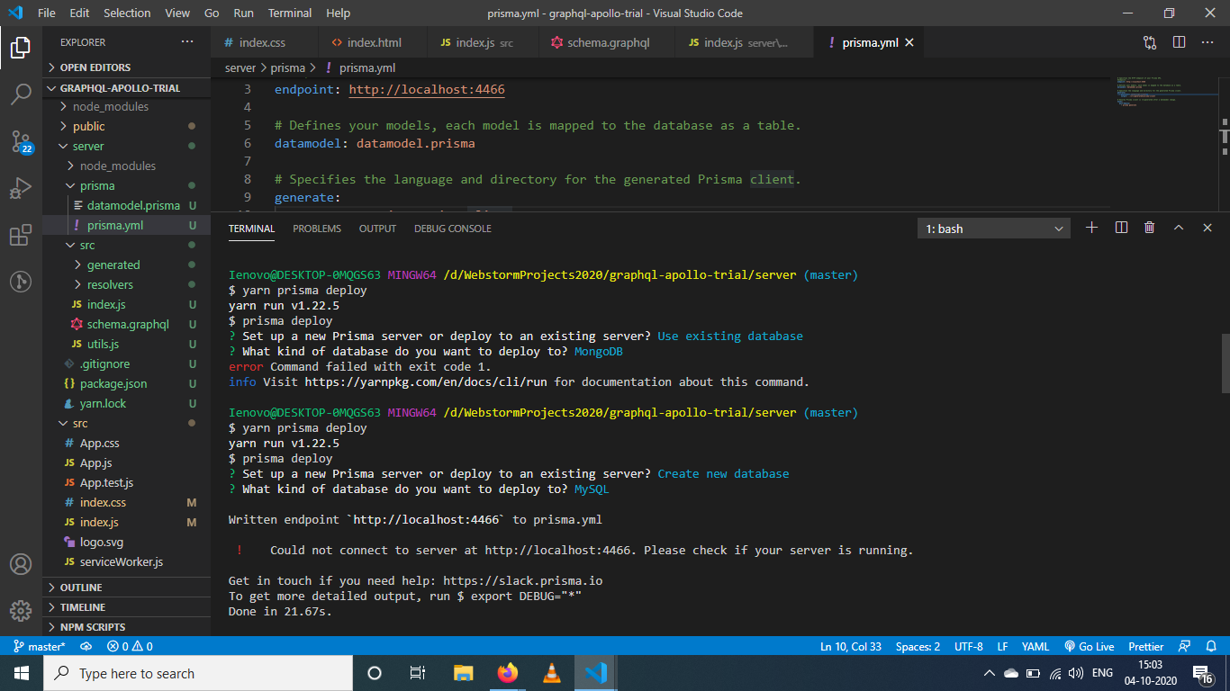 GraphQL + Apollo wrong instructions server setup · Issue #1169 · howtographql/howtographql · GitHub