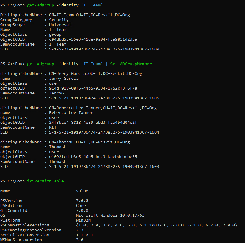 Powershell 7: AD cmdlets don't seem to accept pipeline input · Issue ...
