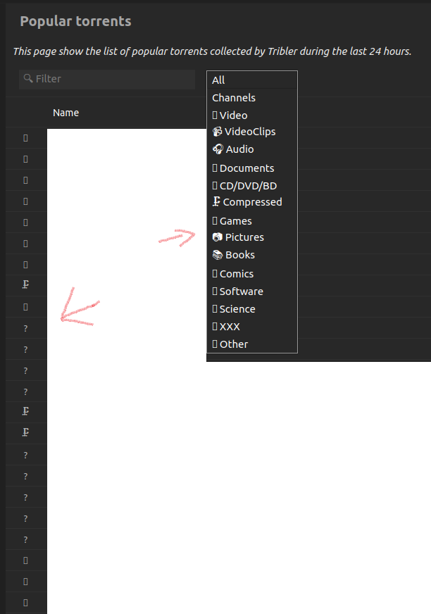 Icons on Popular Torrents tab broken · Issue #6440 · Tribler/tribler ...