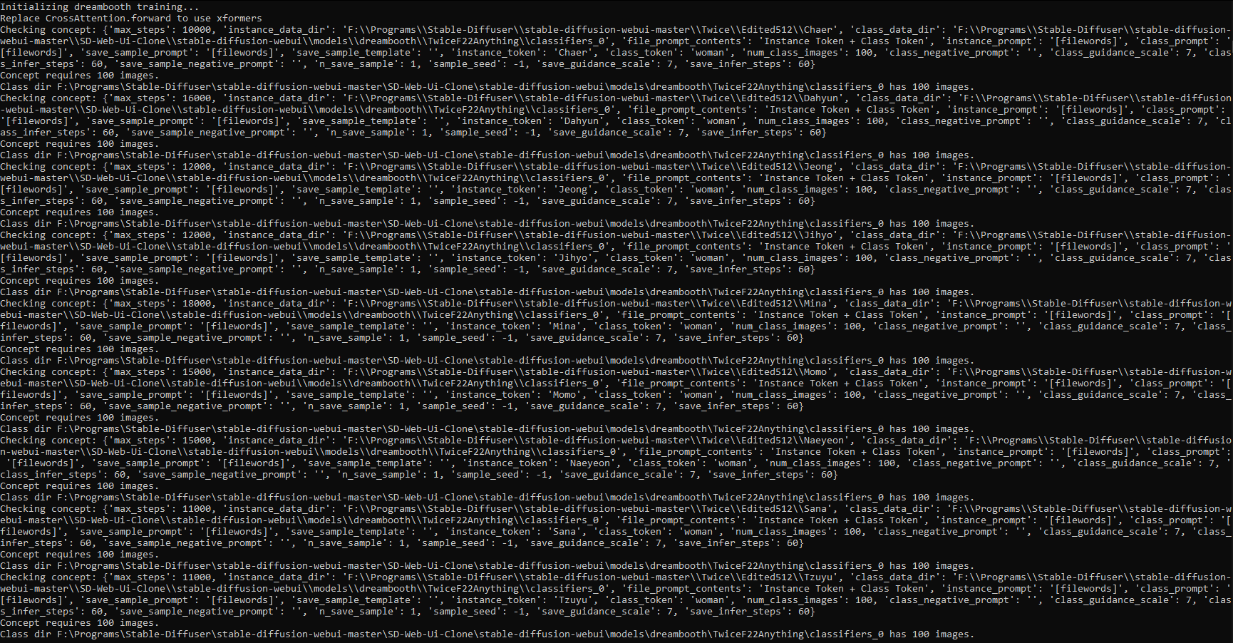 Error When trying to resume Training or retrain a model · Issue #391 · d8ahazard/sd_dreambooth ...