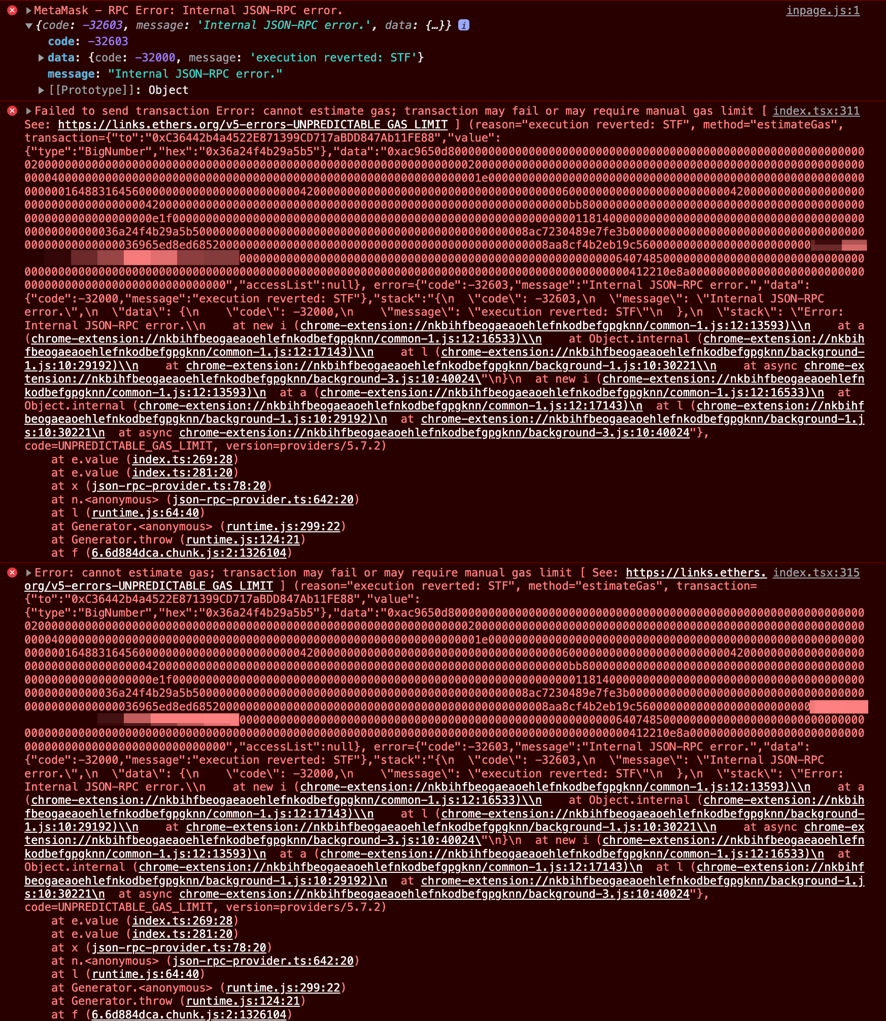 RPC error when creating or adding a position in v4.200.2 · Issue #6089 · Uniswap/interface · GitHub