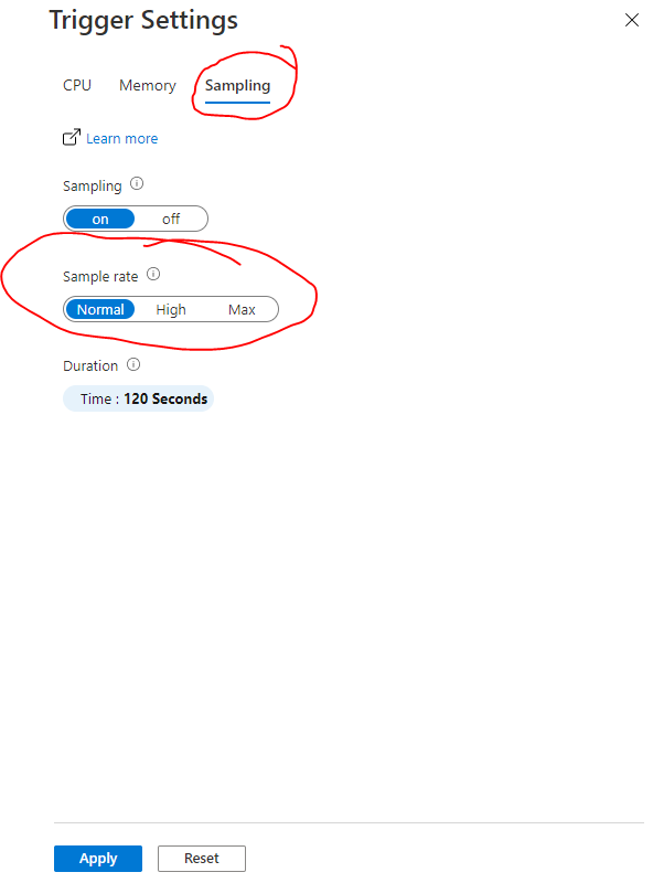 Profiler docs missing information about configuring Sampling Trigger · Issue #80515 ...