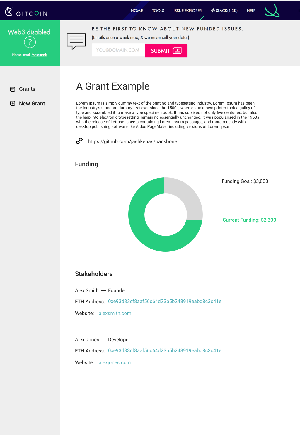 As a developer, I want grants available to sponsor my ongoing work in open source. · Issue #380 ...