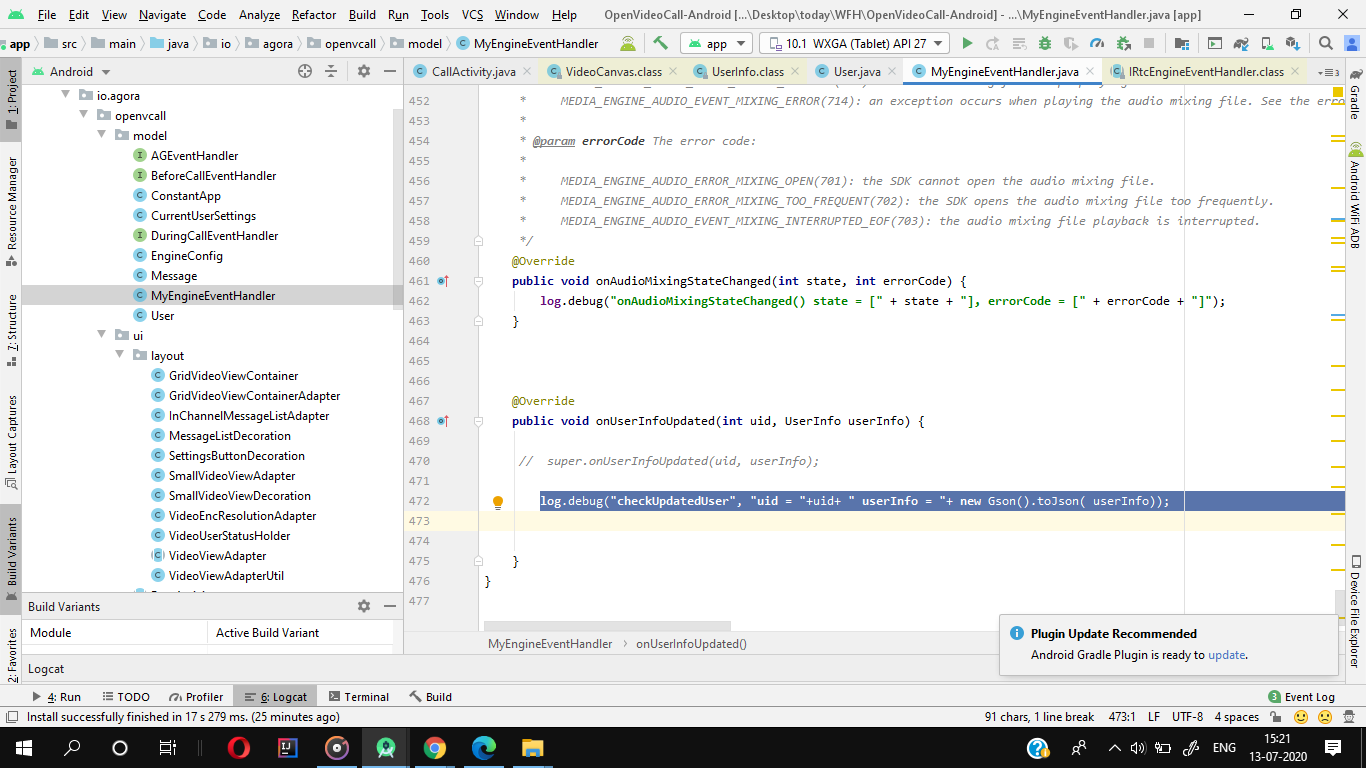 onUserInfoUpdated() call back never called ( Group-Video/ OpenVideoCall-Android ) · Issue #208 ...