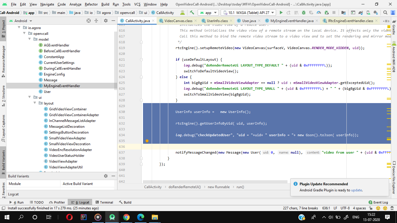 onUserInfoUpdated() call back never called ( Group-Video/ OpenVideoCall-Android ) · Issue #208 ...