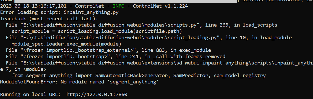 No module named 'segment_anything' · Issue #54 · Uminosachi/sd-webui-inpaint-anything · GitHub