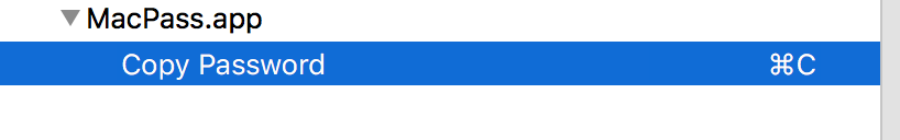 cmd-c to copy password of selected entry · Issue #749 · MacPass/MacPass · GitHub