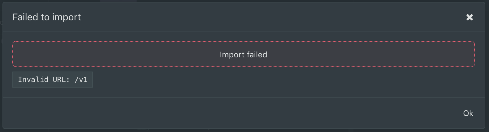 Invalid Url When Importing Openapi Docs · Issue 1581 · Kong Insomnia · Github