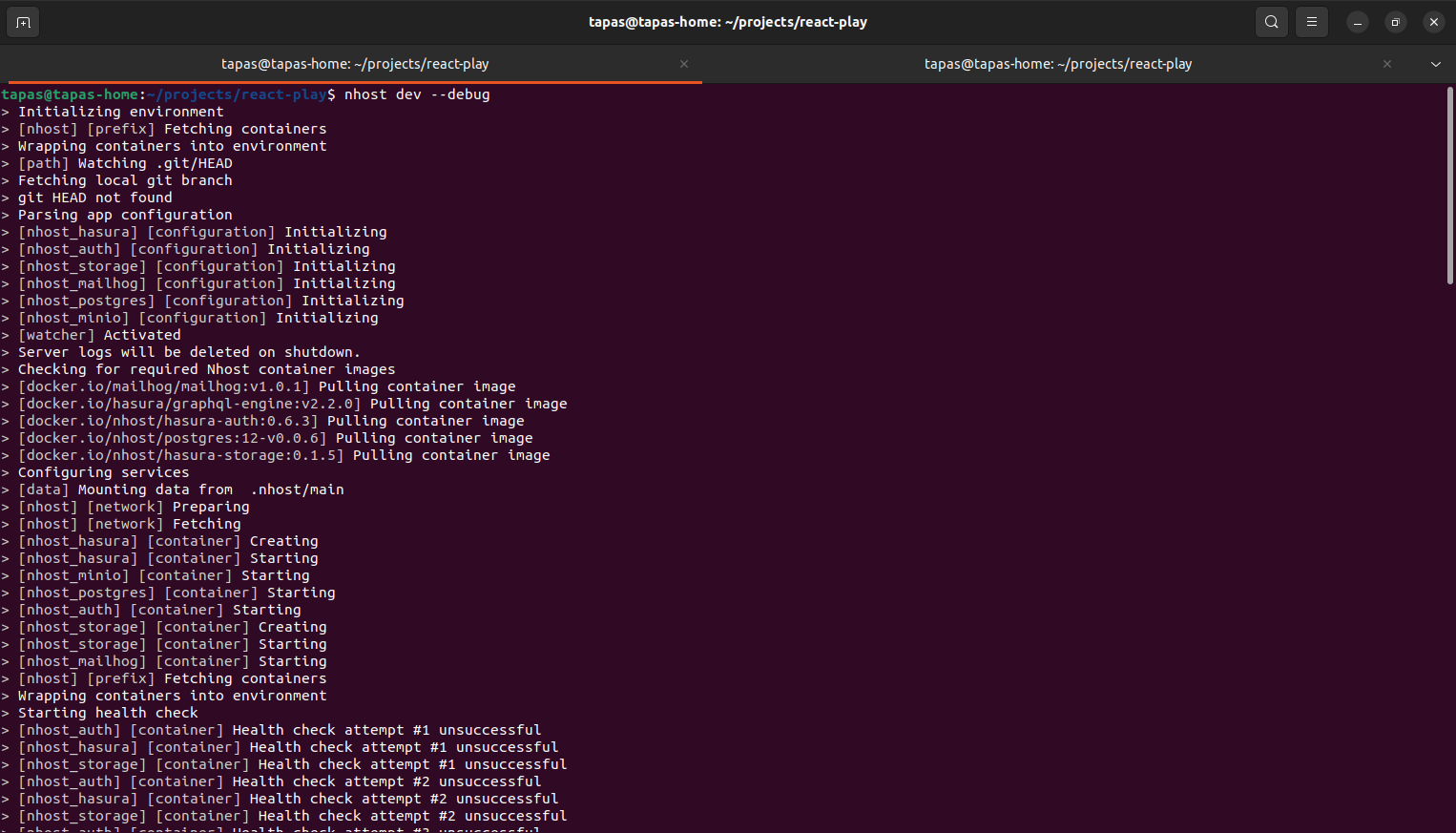 The nhost dev command fails with multiple errors · Issue #237 · nhost/cli · GitHub