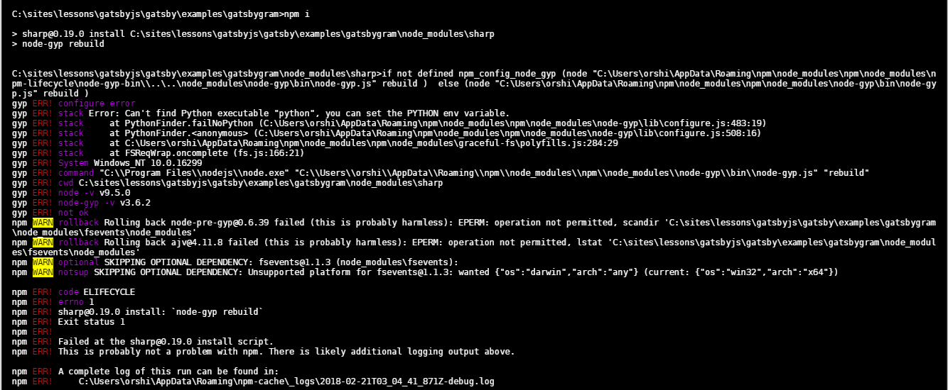 Example site running clarification · Issue #4160 · gatsbyjs/gatsby · GitHub