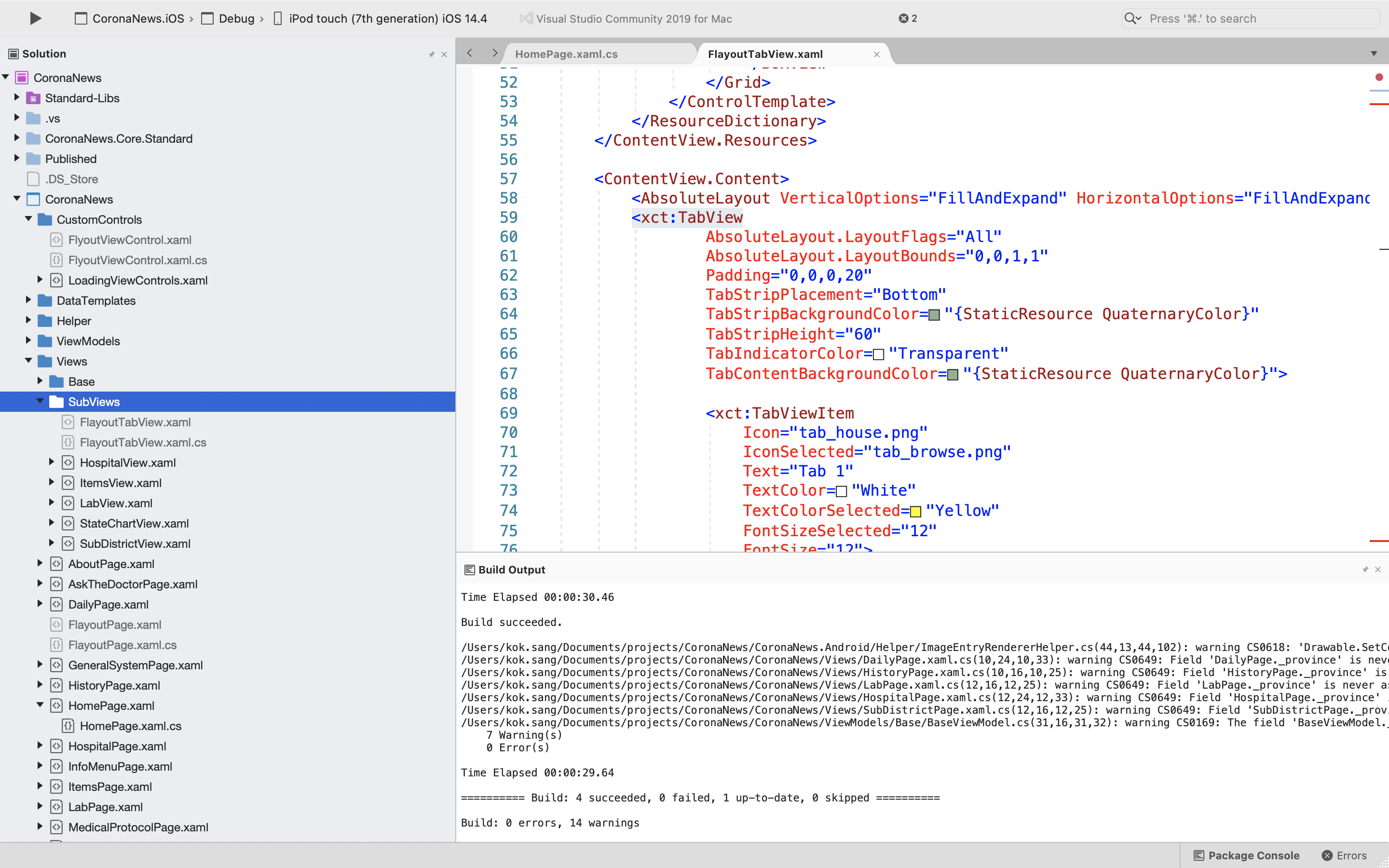 [Bug] adding x:name="[some name here]" - TabView cause error CS0103 on CS xaml · Issue #1079 ...