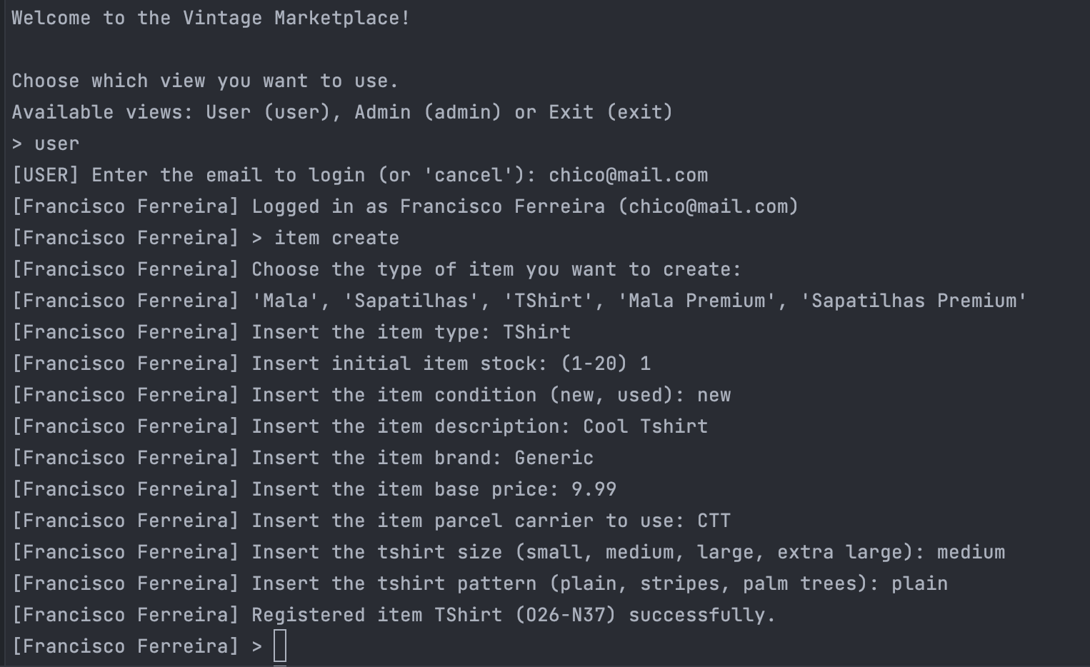 GitHub - ruilopesm/Vinted-POO: Vinted inspired console program for Object Oriented Programming ...