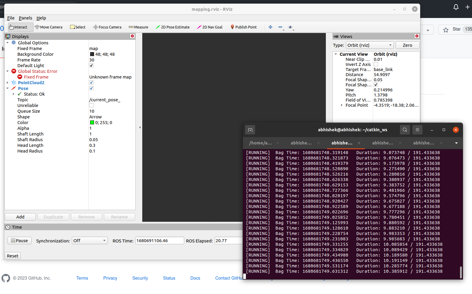 not able to visualize anything on rviz after launching ndt_mapping.launch · Issue #13 ...
