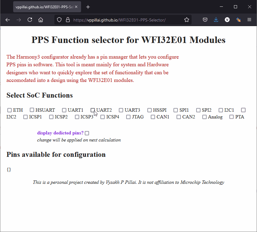 GitHub - vppillai/WFI32E01-PPS-Selector: A simple tool to see what combination of peripherals ...
