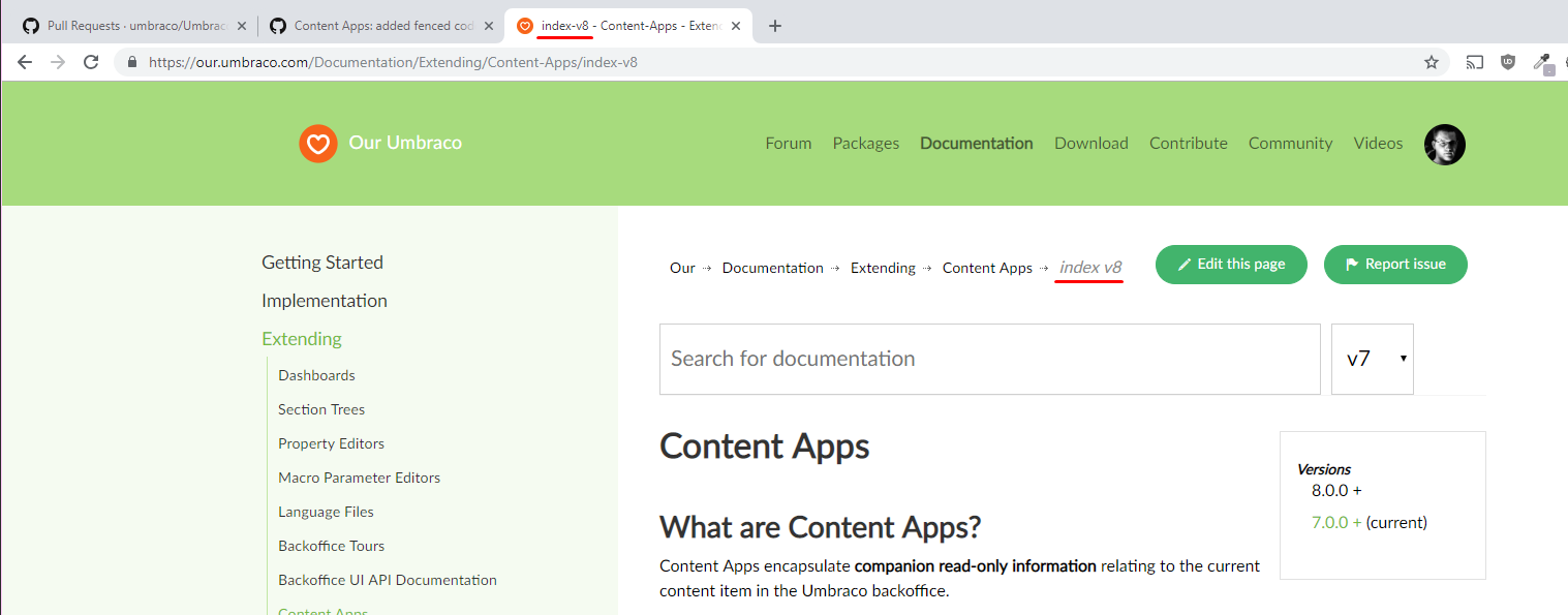 Breadcrumb for the documentation is too dependent on the URL · Issue #363 · umbraco/OurUmbraco ...