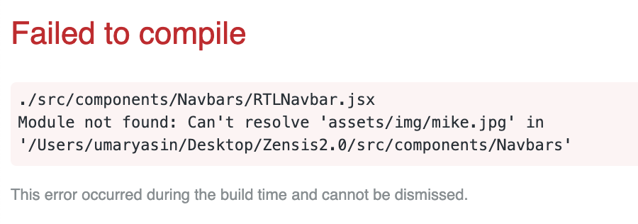 Will not compile · Issue #9 · creativetimofficial/ct-black-dashboard-pro-react · GitHub