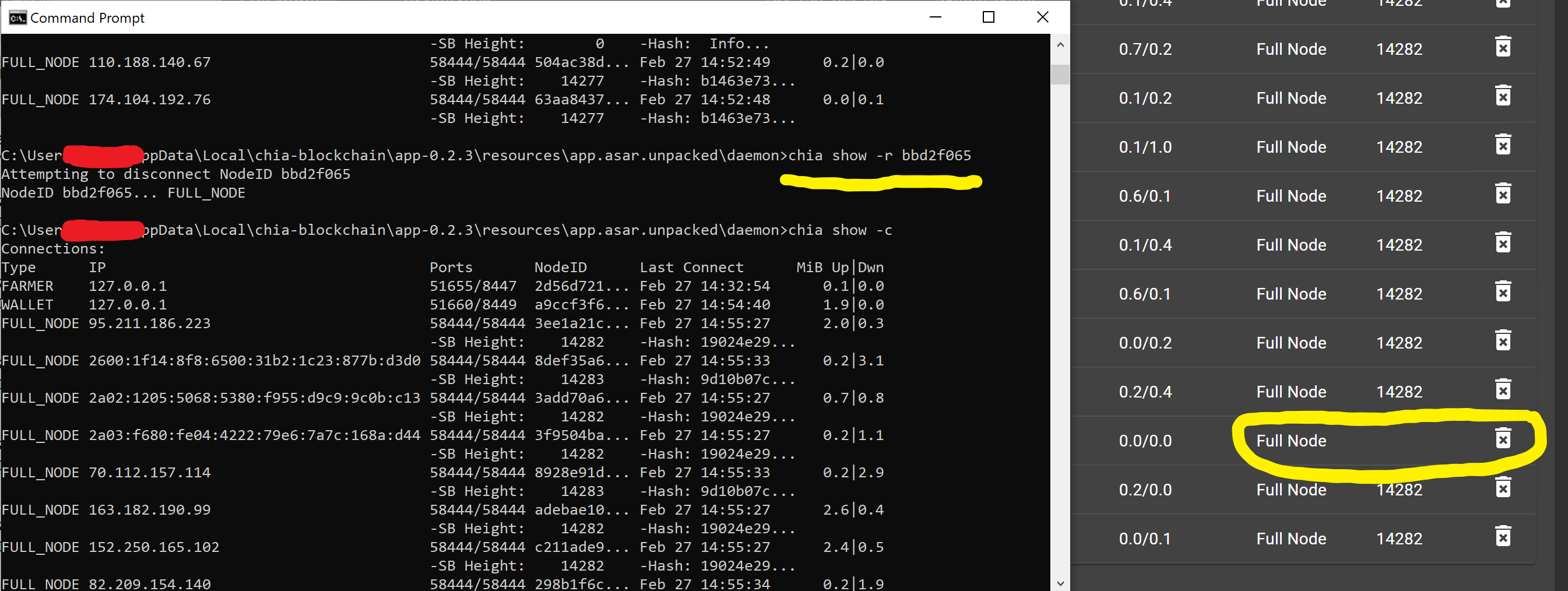 [BUG] GUI - unable to remove (peer) node · Issue #1047 · Chia-Network/chia-blockchain · GitHub