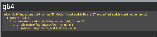Various lua errors · Issue #45 · ckosmic/g64 · GitHub