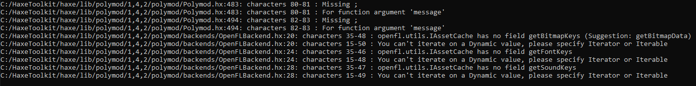 Bug Report: Polymod giving errors when building all of a sudden · Issue #2851 · KadeArchive/Kade ...