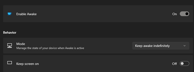 Awake tool does not work properly · Issue #18214 · microsoft/PowerToys · GitHub