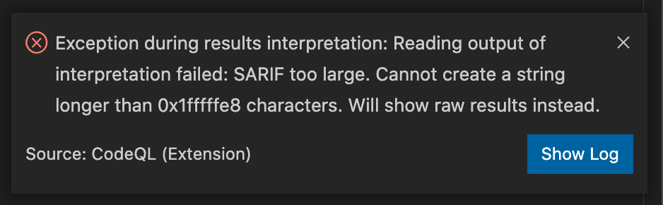 Improve Discoverability Of Errors That Break The Alerts View · Issue 759 · Github Vscode Codeql