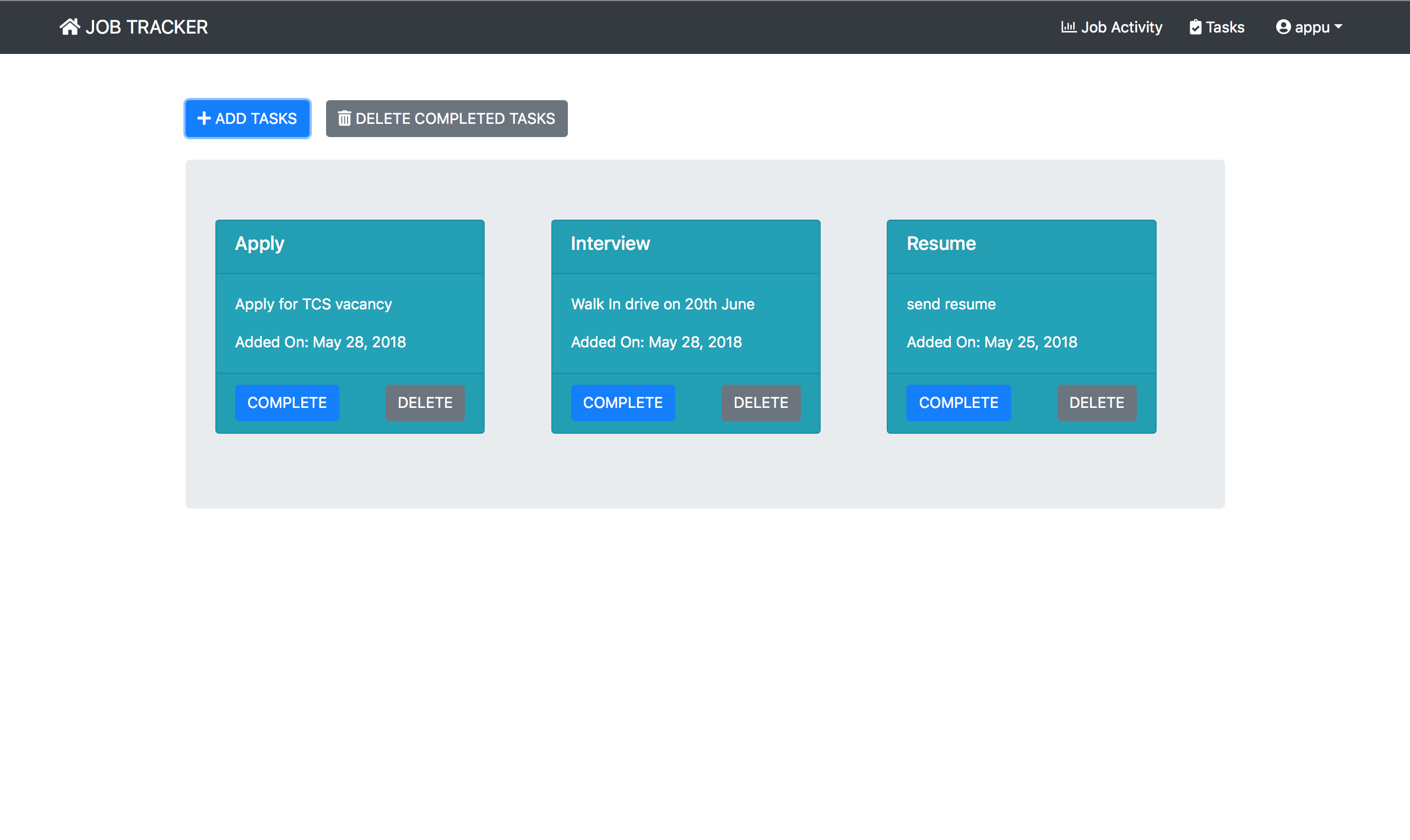 GitHub - philipmathews/Job-Tracker: A Job Application Tracking Web-App
