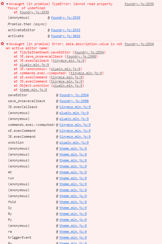 Bug: Edit button is still available on text fields after MCEeditor is opened, but clicking it ...