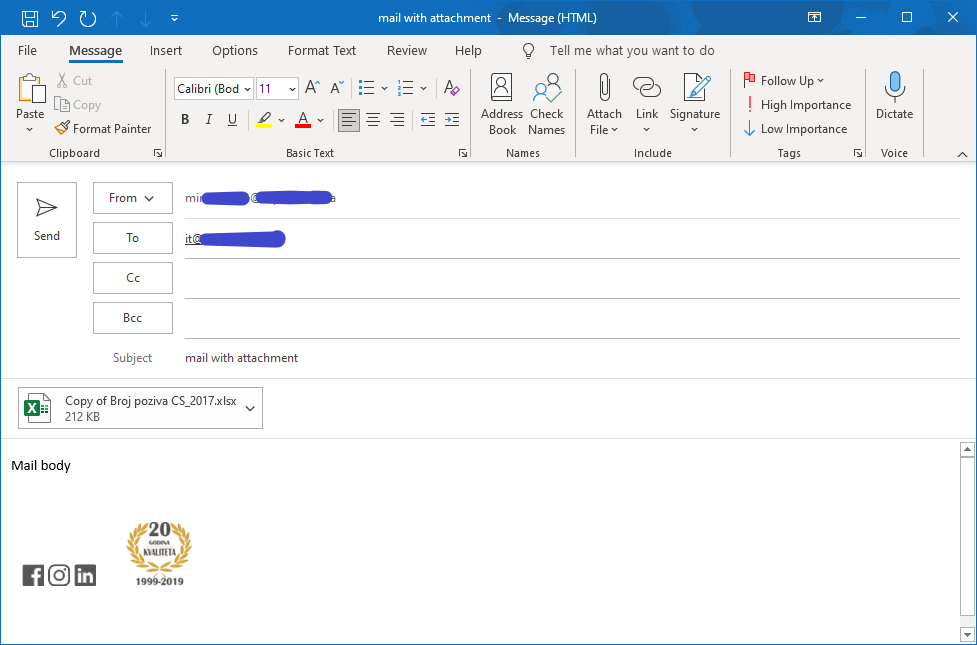 Attachment Not Showing In Tickets Sent From Microsoft Outlook App