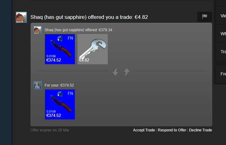 Same items on both sides show the same float value · Issue #129 · gergelyszabo94/csgo-trader ...