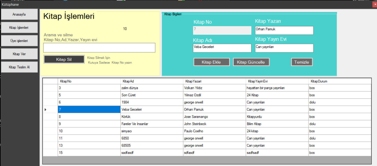 GitHub - nickvlkn/LibraryAutomation: Basit bir kütüphane uygulamasıdır.