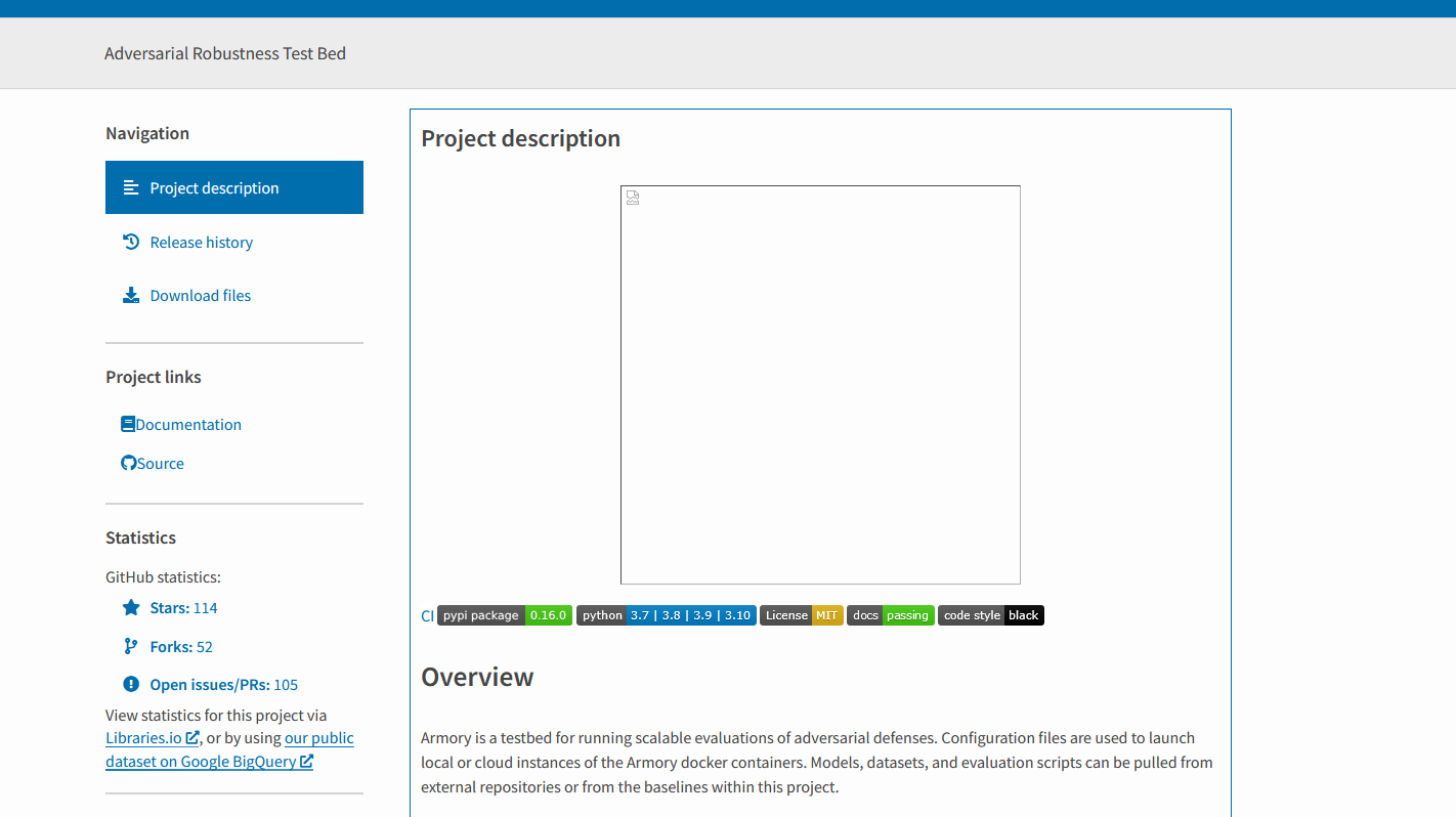 Fix Links To Ci Badge And Project Logo For Pypi And Readthedocs · Issue 1679 · Twosixlabs 9034