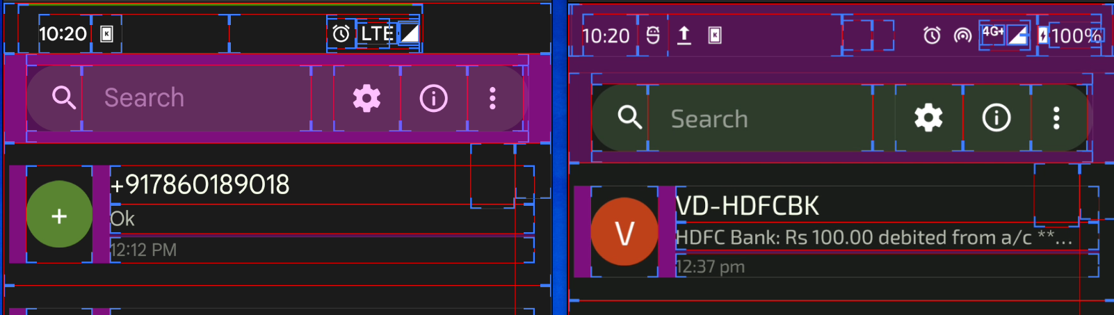 Search bar is overlaid by the Android status bar · Issue #561 · SimpleMobileTools/Simple-SMS ...