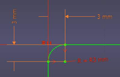 Parametric constraint can be changed only one way for fully constrained sketch (Needs friendlier ...