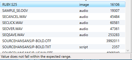 Value does not fall within the expected range. · Issue #443 · morkt/GARbro · GitHub