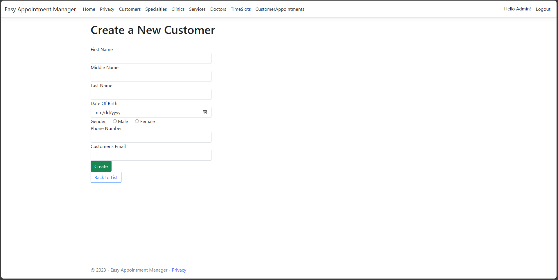 GitHub - crex424/EasyAppointmentManager: A website to keep track and ...