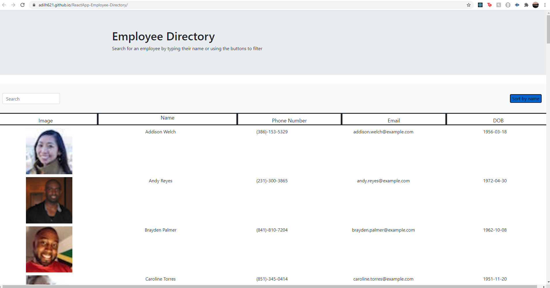 GitHub - adilh621/ReactApp-Employee-Directory