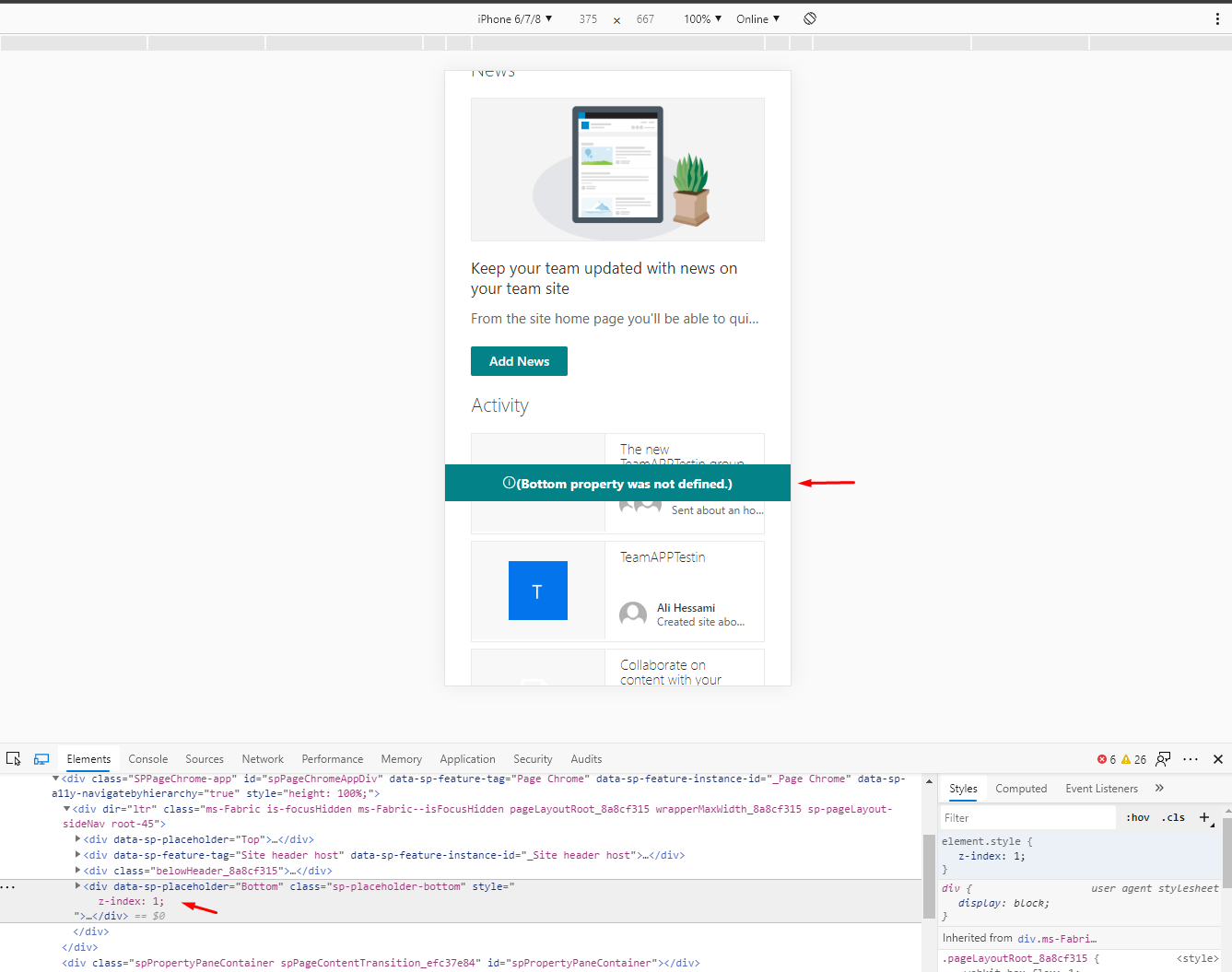 Extension Application Customizer Footer Is Rendered Incorrectly On Mobile Sp App And Browsers