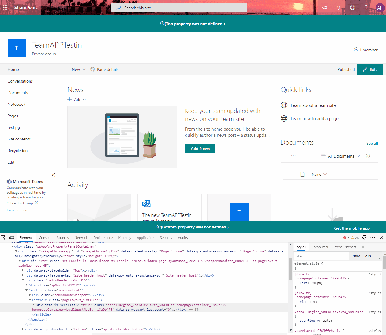 Extension - Application Customizer footer is rendered incorrectly on mobile (SP App and browsers ...