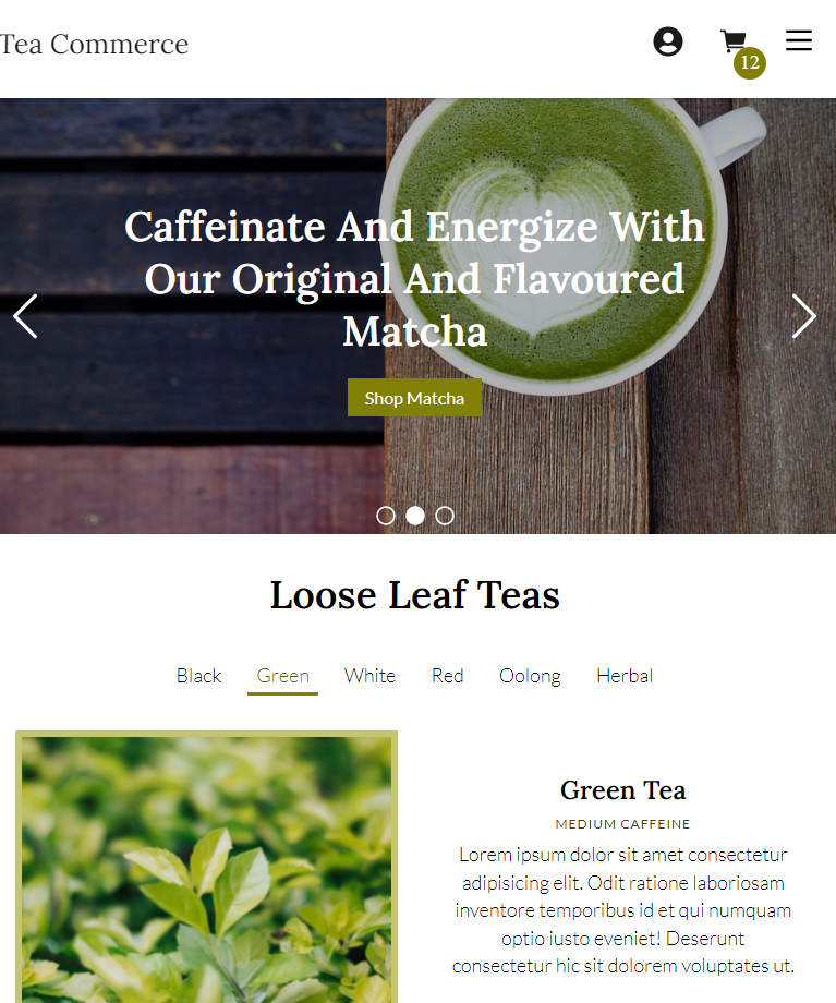 GitHub - Nickil13/tea-commerce: Tea e-commerce website made with the ...