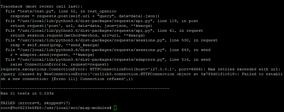MISP-Modules: connection refused · Issue #52 · harvard-itsecurity/docker-misp · GitHub