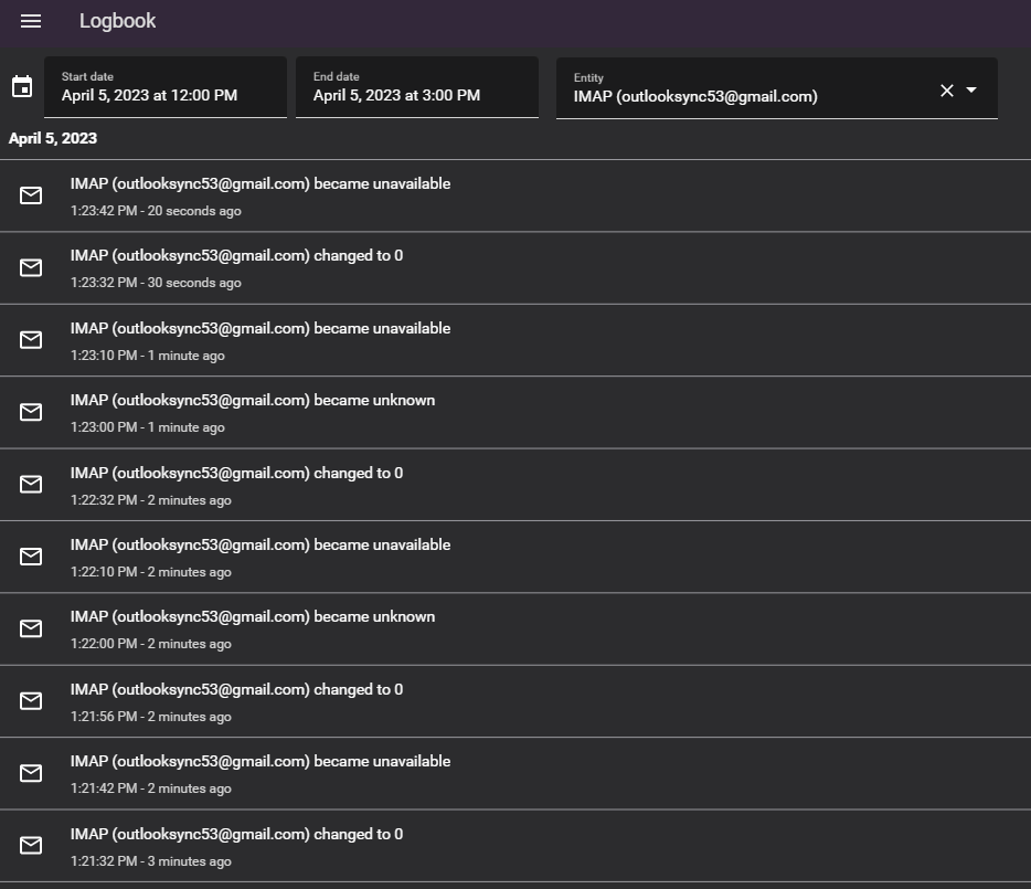 IMAP Failing in 2023.4.0b7 · Issue #90817 · home-assistant/core · GitHub
